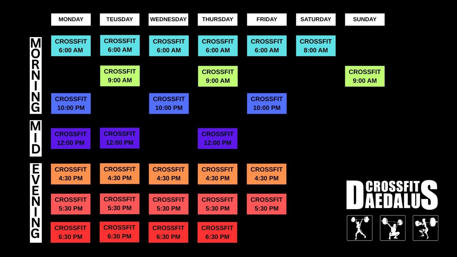 Crossfit Class Timetable | St Johns, Auckland